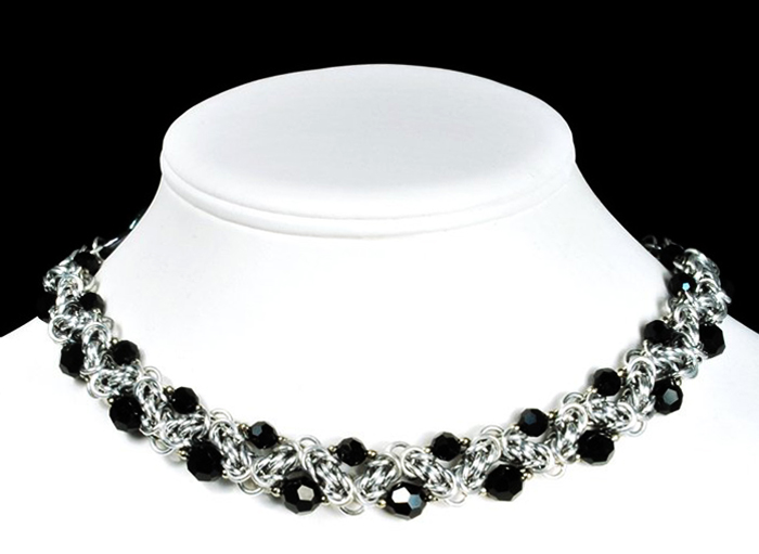 Beaded Zig-Zag Byzantine Necklace | Jewelry-Making Class