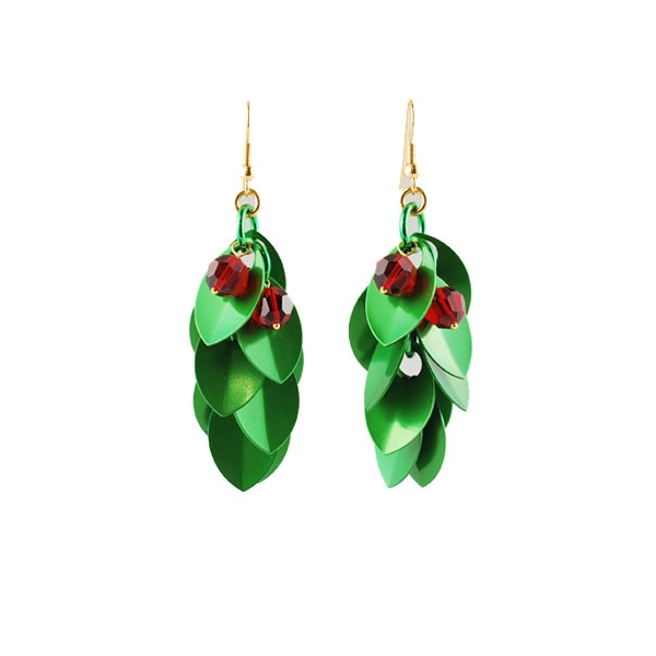 Holly Earrings (Shaggy Scales) | Jewelry-Making Class