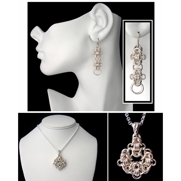 (Rondo) Byzantine Pendant and Earrings - Project | Blue Buddha Boutique